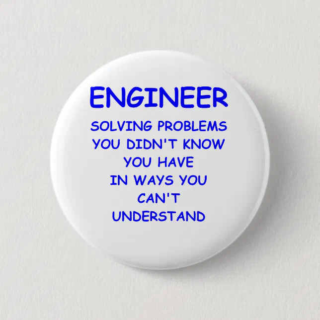 engineering button | Zazzle