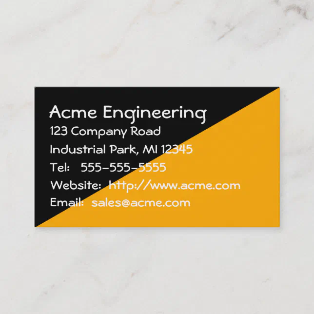 Engineering Construction Surveyors Business Card | Zazzle