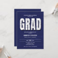 Engineering Graduation Engineer Blue White Party Invitation | Zazzle