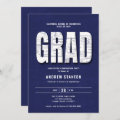 Engineering Graduation Engineer Blue White Party Invitation | Zazzle