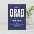 Engineering Graduation Engineer Blue White Party Invitation | Zazzle