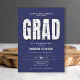 Engineering Graduation Engineer Blue White Party Invitation | Zazzle