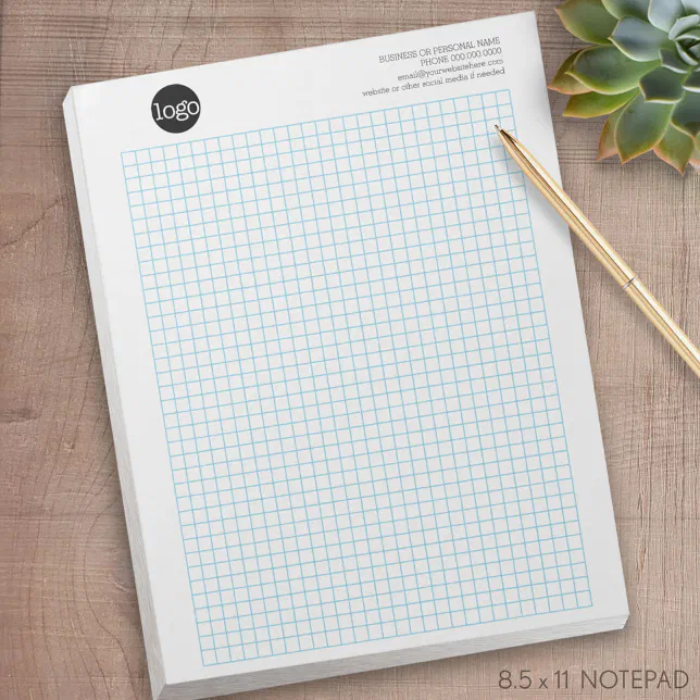 Engineering Graph Pad Calcpad with Company Logo | Zazzle