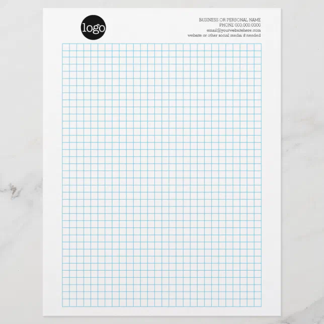 Engineering Graph Pad Calcpad with Company Logo Letterhead | Zazzle