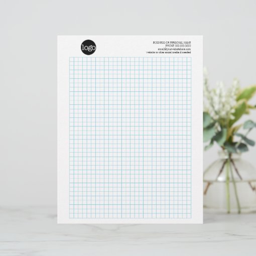 Engineering Graph Pad Calcpad with Company Logo Letterhead | Zazzle