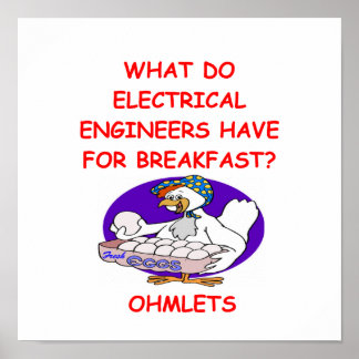 Funny Electrical Engineer Posters | Zazzle