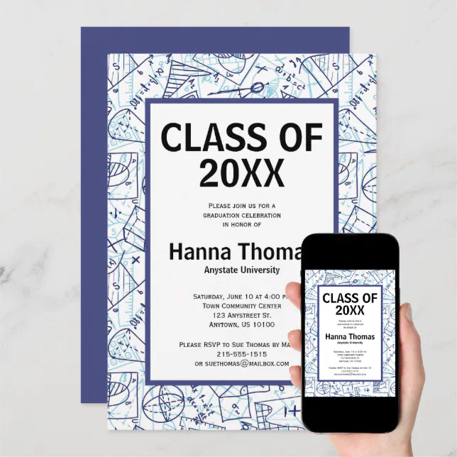Engineering Mathematics Graduation Invitation | Zazzle