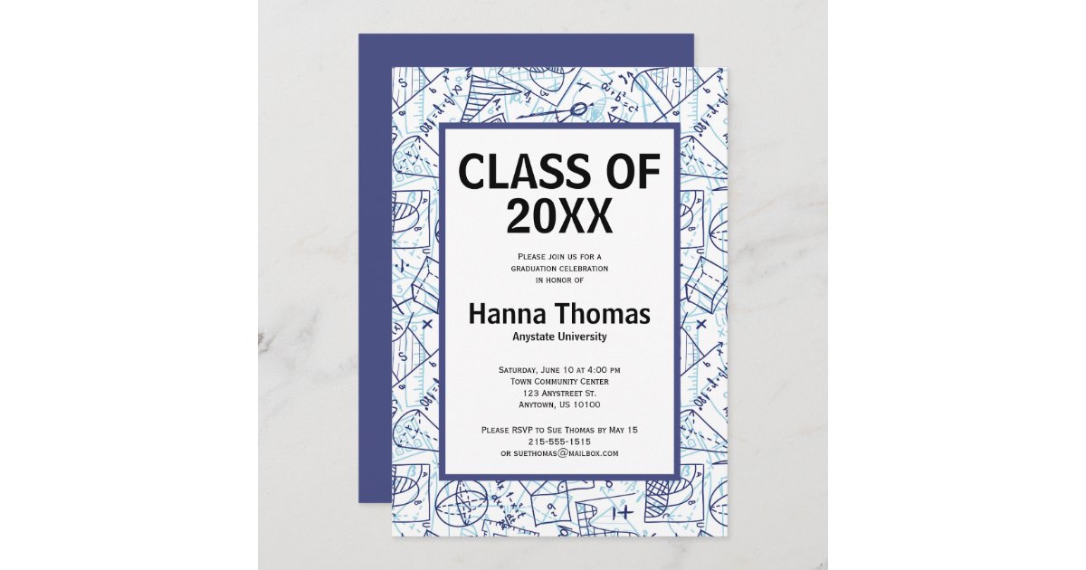Engineering Mathematics Graduation Invitation | Zazzle