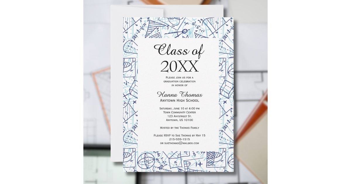 Engineering Mathematics Graduation Invitation | Zazzle