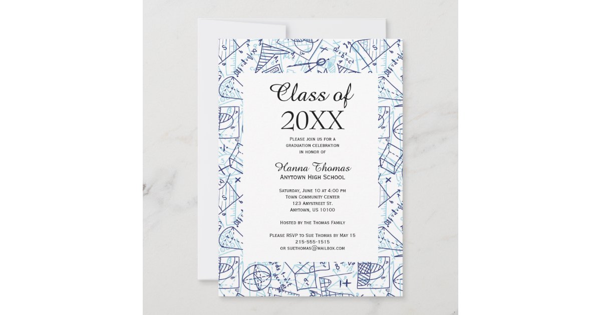 Engineering Mathematics Graduation Invitation | Zazzle