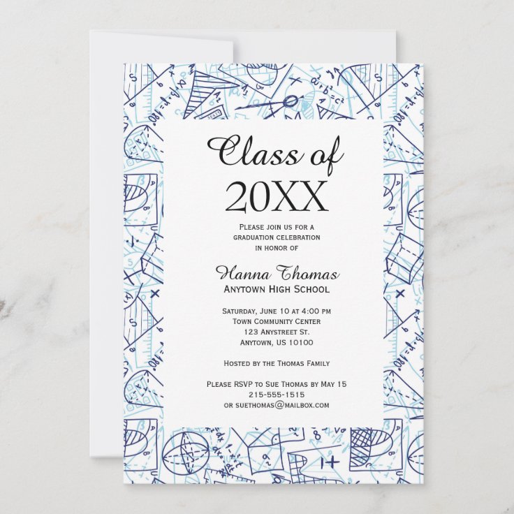 Engineering Mathematics Graduation Invitation | Zazzle