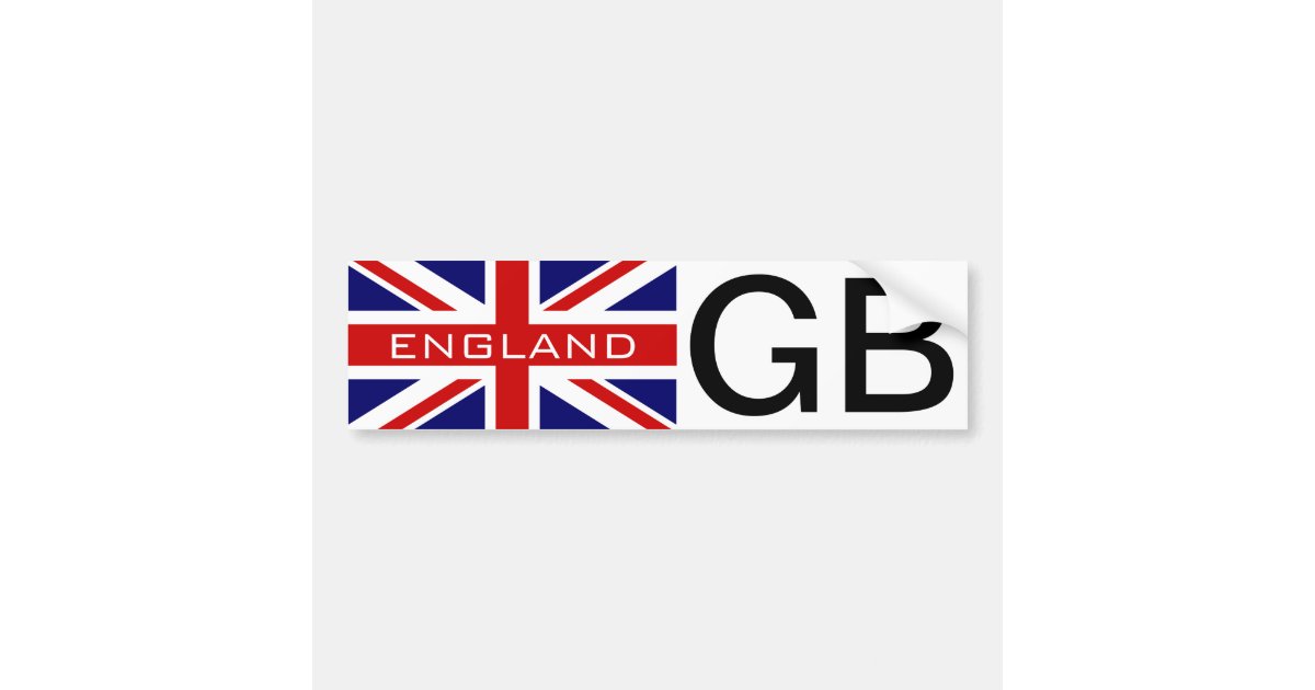 England bumper sticker | British Union jack flag | Zazzle