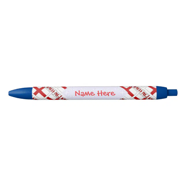 England English Flag Tiled Red Personalized Pen | Zazzle
