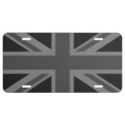 England Flag Black White License Plate | Zazzle.com