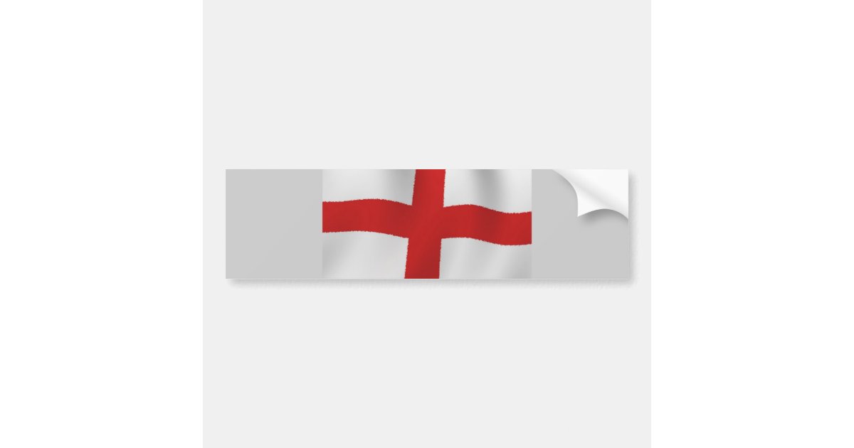 England Flag Bumper Sticker | Zazzle