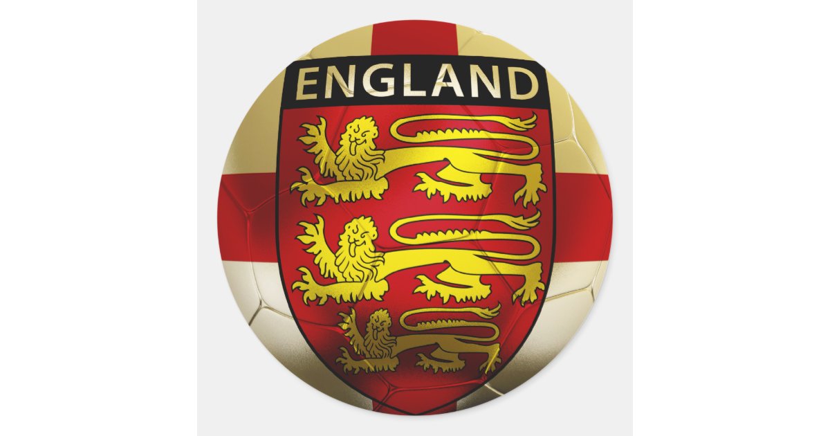 England Football Classic Round Sticker | Zazzle