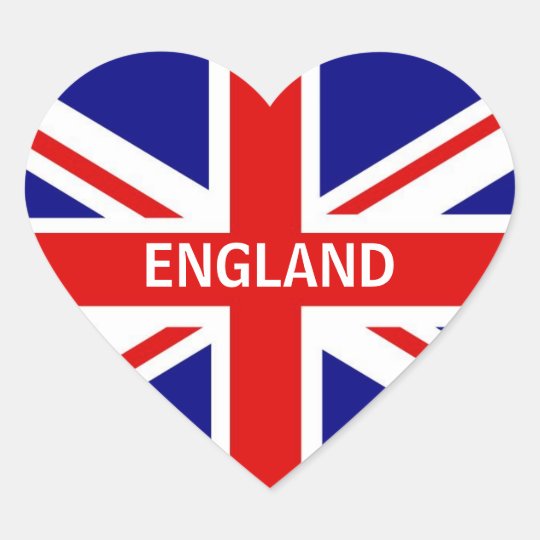 England Heart Sticker | Zazzle.com
