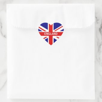 England Heart Sticker | Zazzle