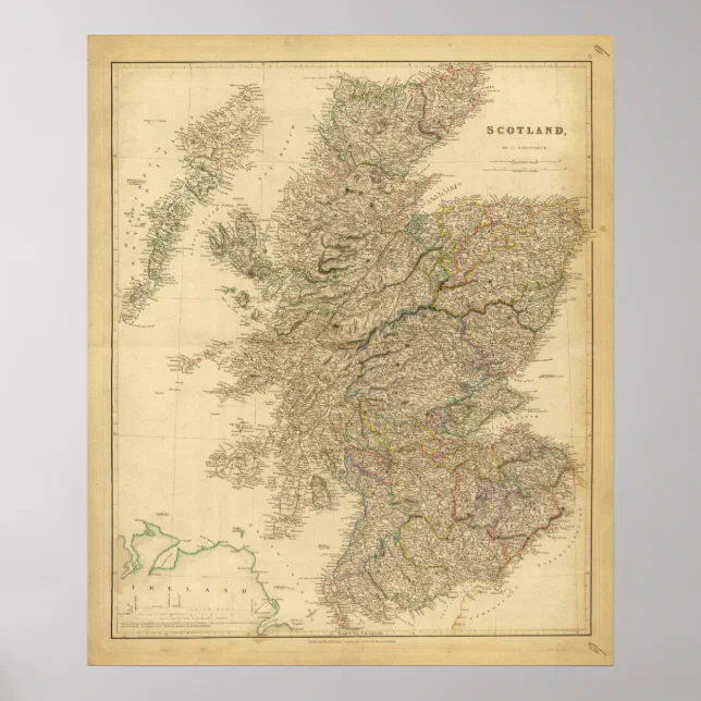 England Map Poster | Zazzle