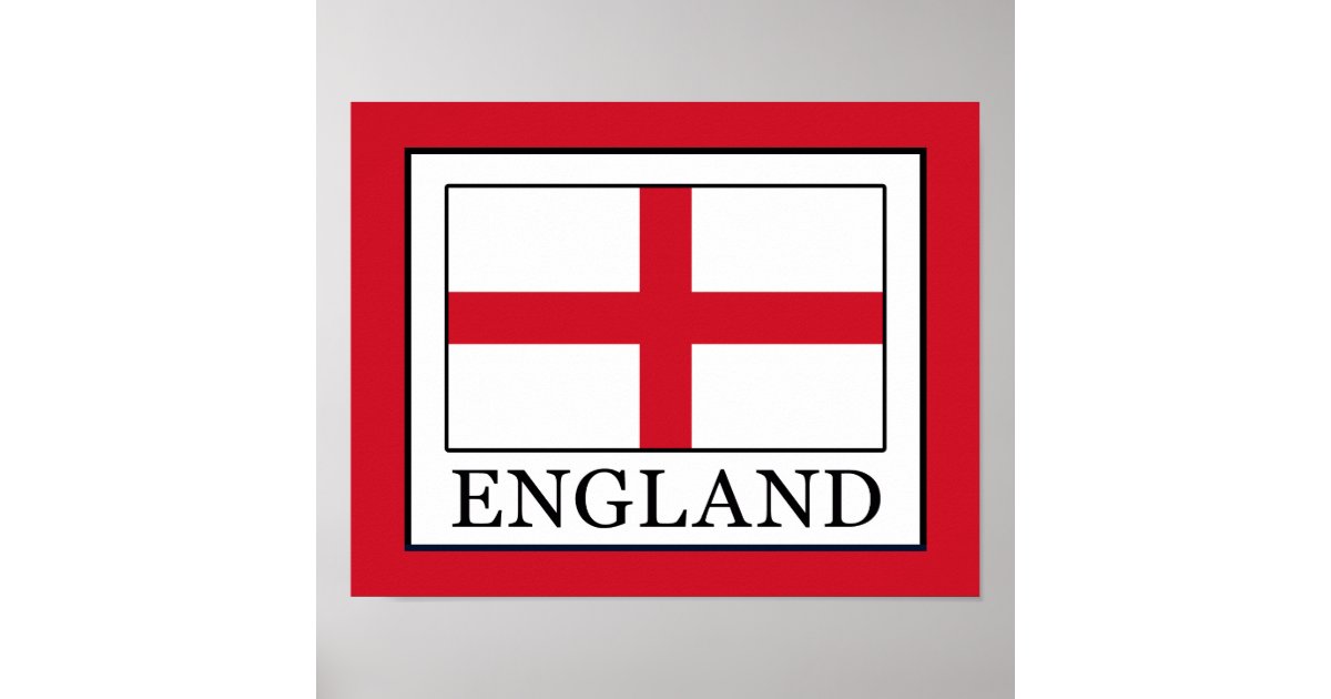 England Poster | Zazzle