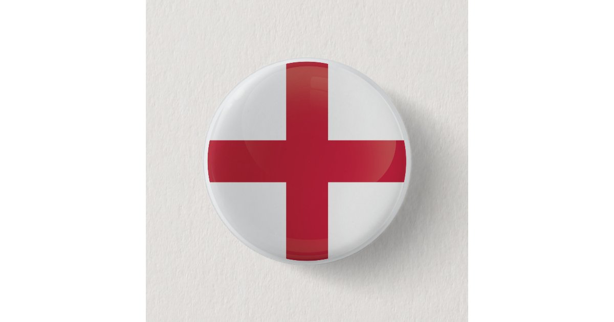 England Round Icon Flag Button | Zazzle