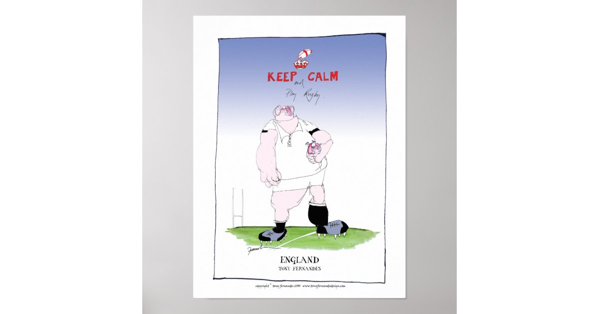 england rugby player, tony fernandes poster | Zazzle