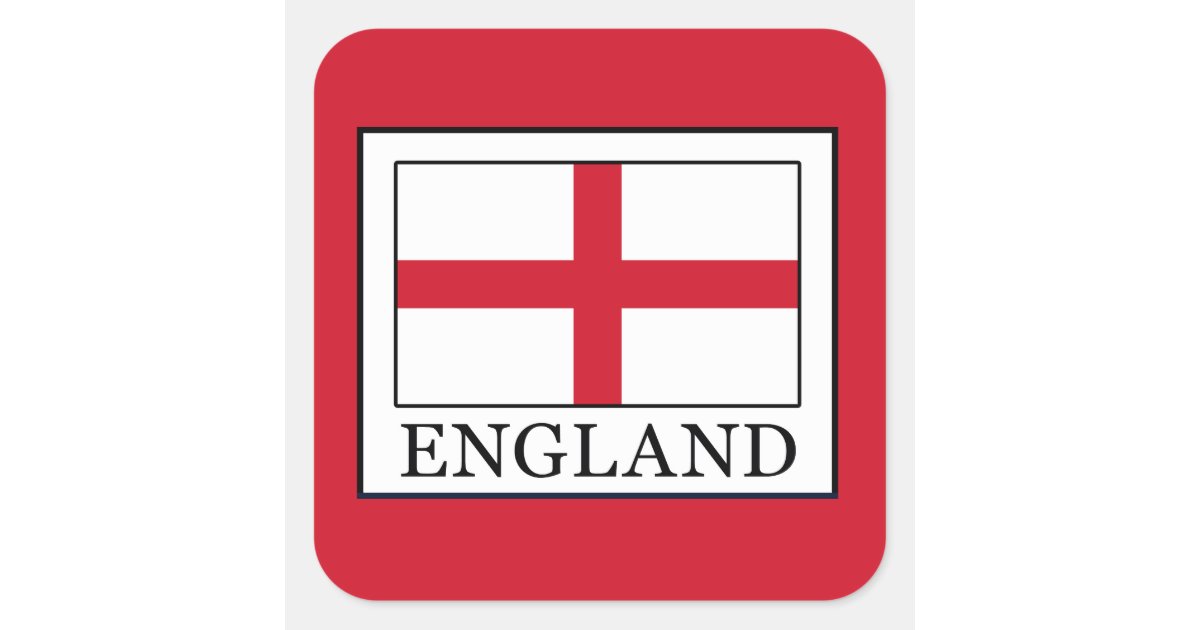 England Square Sticker | Zazzle