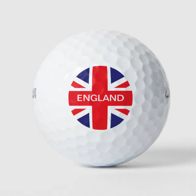 England Union Jack Flag Golf Balls | Zazzle