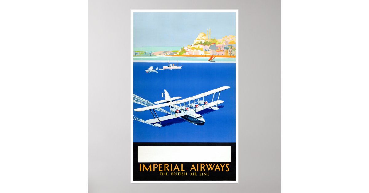 England Vintage Travel Poster Restored | Zazzle