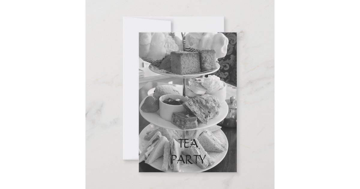 English Afternoon Tea Invitation | Zazzle
