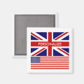 English American British Union Jack flag fridge Magnet | Zazzle
