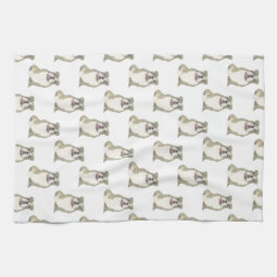 English Bulldog (Brindle) Kitchen Towel | Zazzle