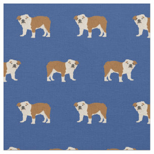 English Bulldog Fabric | Zazzle.com