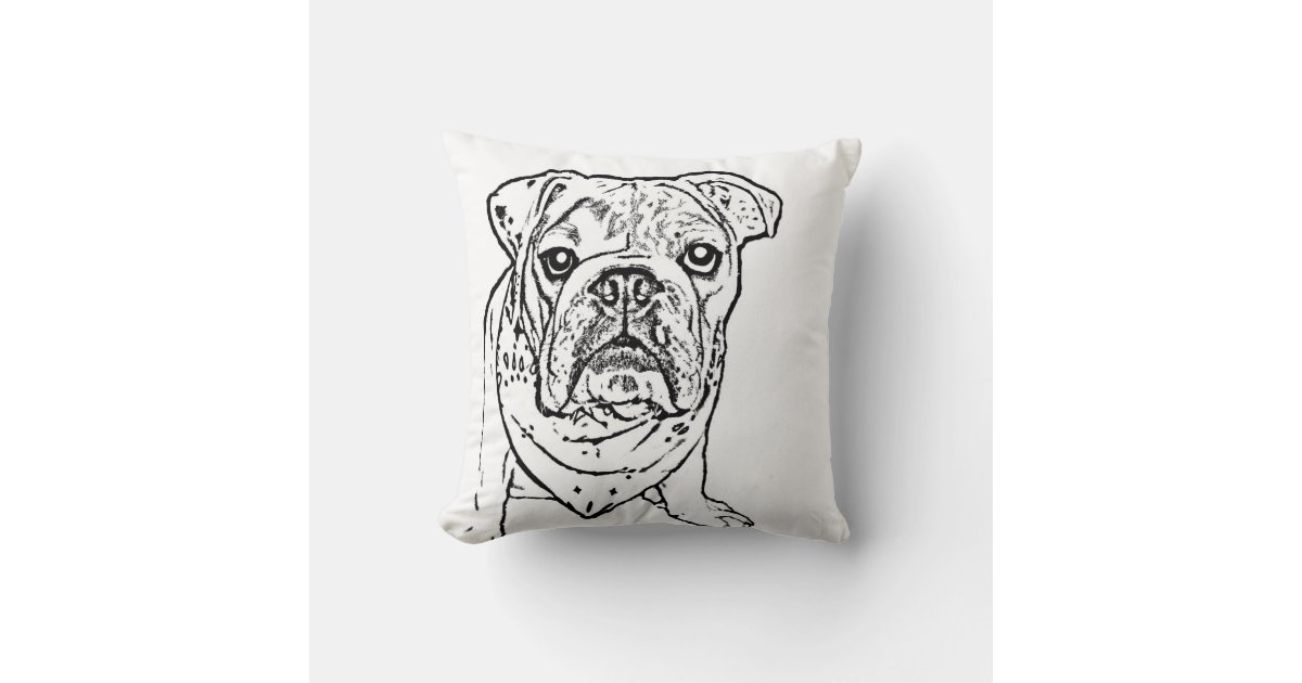 English bulldog pillow | Zazzle