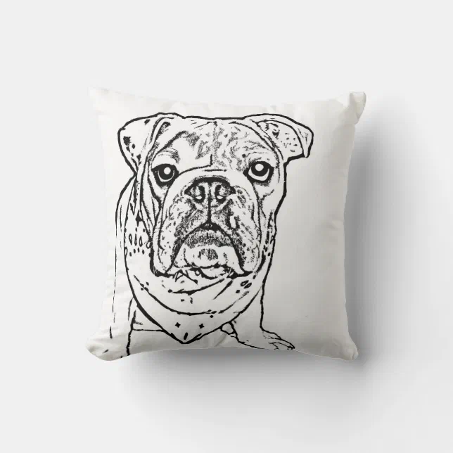 English bulldog pillow | Zazzle
