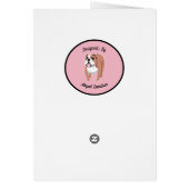English Bulldog Pink Thank You Greeting Card | Zazzle