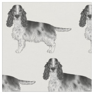 I Love my Cocker Spaniel Fabric | Zazzle