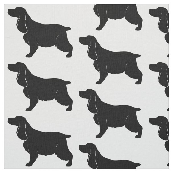 English Cocker Spaniel Painting - Original Dog Art Fabric | Zazzle