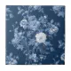English Cottage Garden Floral Navy Blue Pattern Ceramic Tile | Zazzle