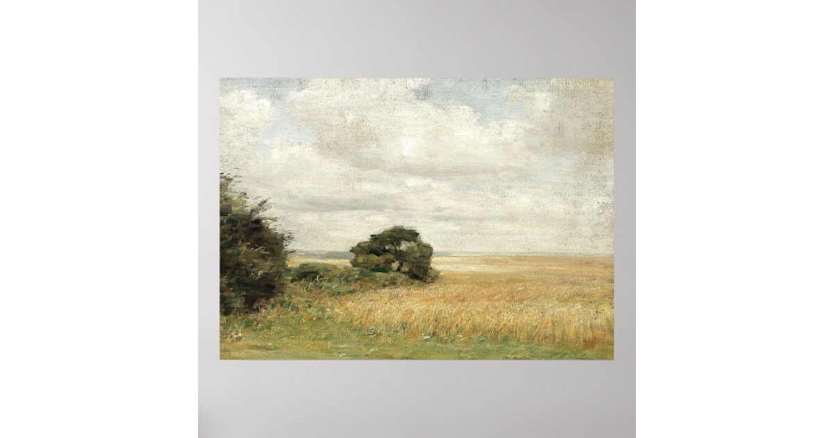 English Countryside Painting, Vintage Landscape Poster | Zazzle