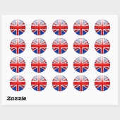 English Flag 2.0 Classic Round Sticker | Zazzle