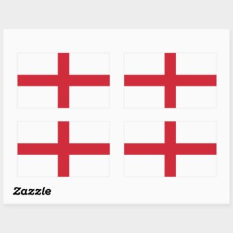 English Flag, Flag of England Rectangular Sticker | Zazzle