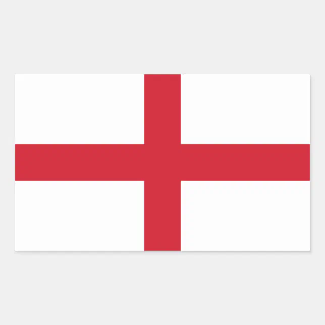 English Flag, Flag of England Rectangular Sticker | Zazzle
