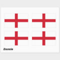 English Flag Rectangular Sticker | Zazzle
