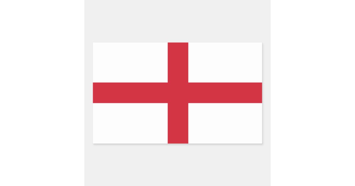 English Flag Rectangular Sticker | Zazzle