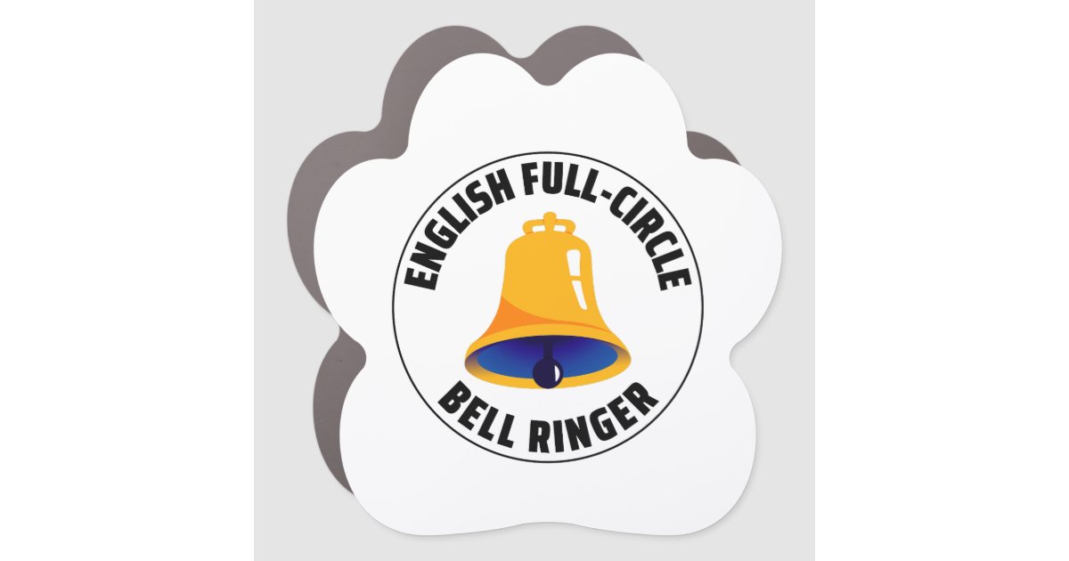English Full Circle Bell Ringer Ringing Collector Car Magnet | Zazzle