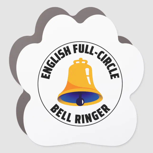 English Full Circle Bell Ringer Ringing Collector Car Magnet | Zazzle
