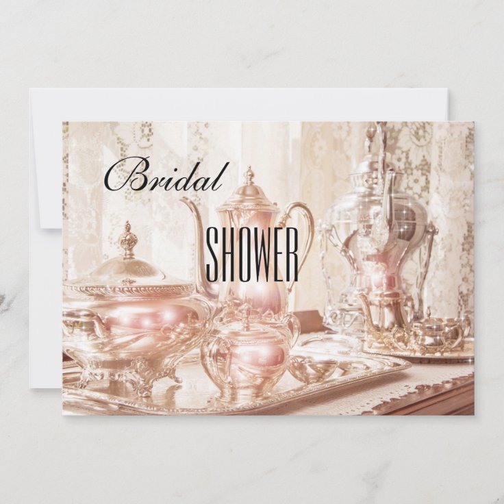 English High Tea Bridal Shower Invitation | Zazzle