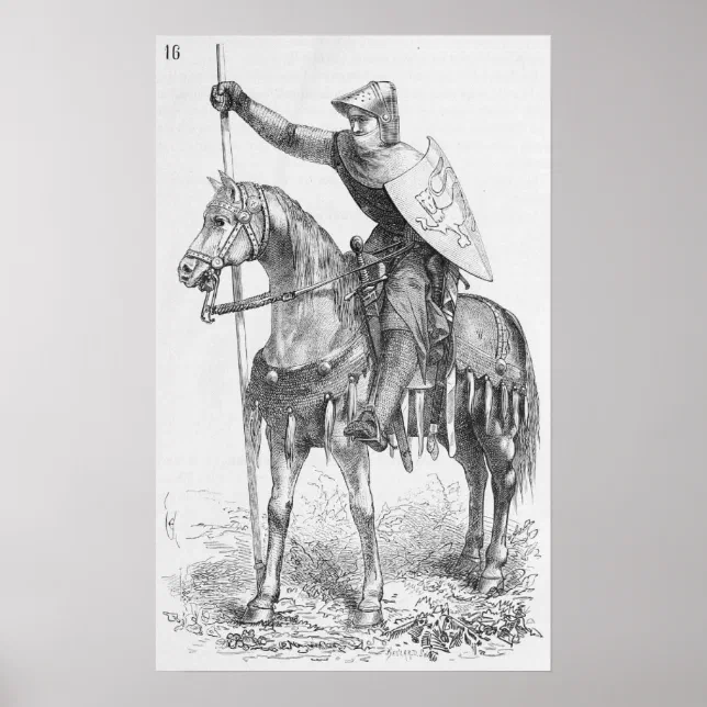 English Knight Poster | Zazzle