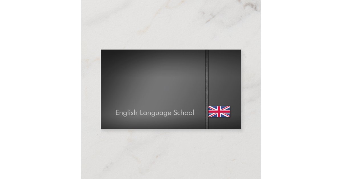English Language School Business Card | Zazzle